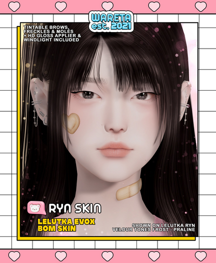 Second Life Marketplace - .WARETA. Ryn Skin - FATPACK (Add)